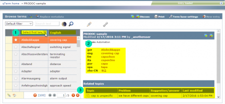 QTerm - the online portal for terminology management