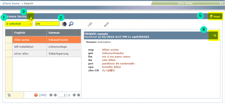 QTerm - the online portal for terminology management