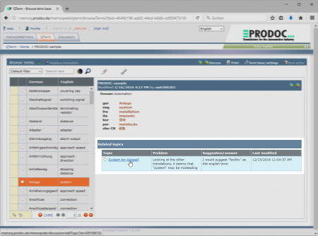 QTerm - the online portal for terminology management