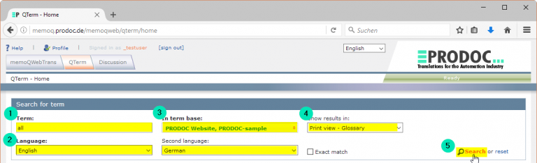 QTerm - the online portal for terminology management