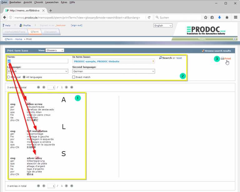 QTerm - the online portal for terminology management
